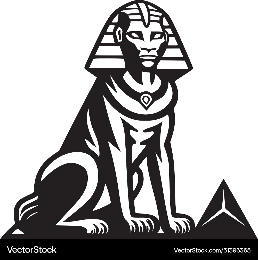 Sphinx - high quality logo - ideal for t-shirt Vector Image