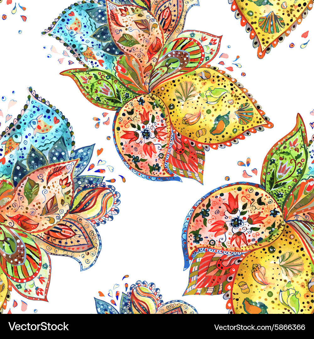 Colorful seamless texture watercolor Royalty Free Vector