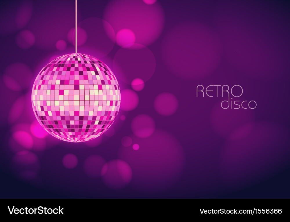 Disco background Royalty Free Vector Image - VectorStock