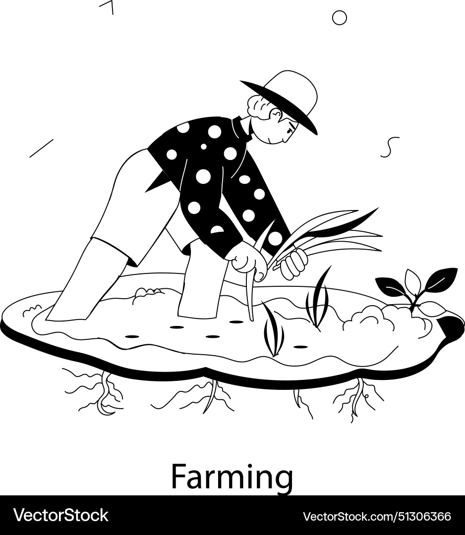 Farming Royalty Free Vector Image - VectorStock
