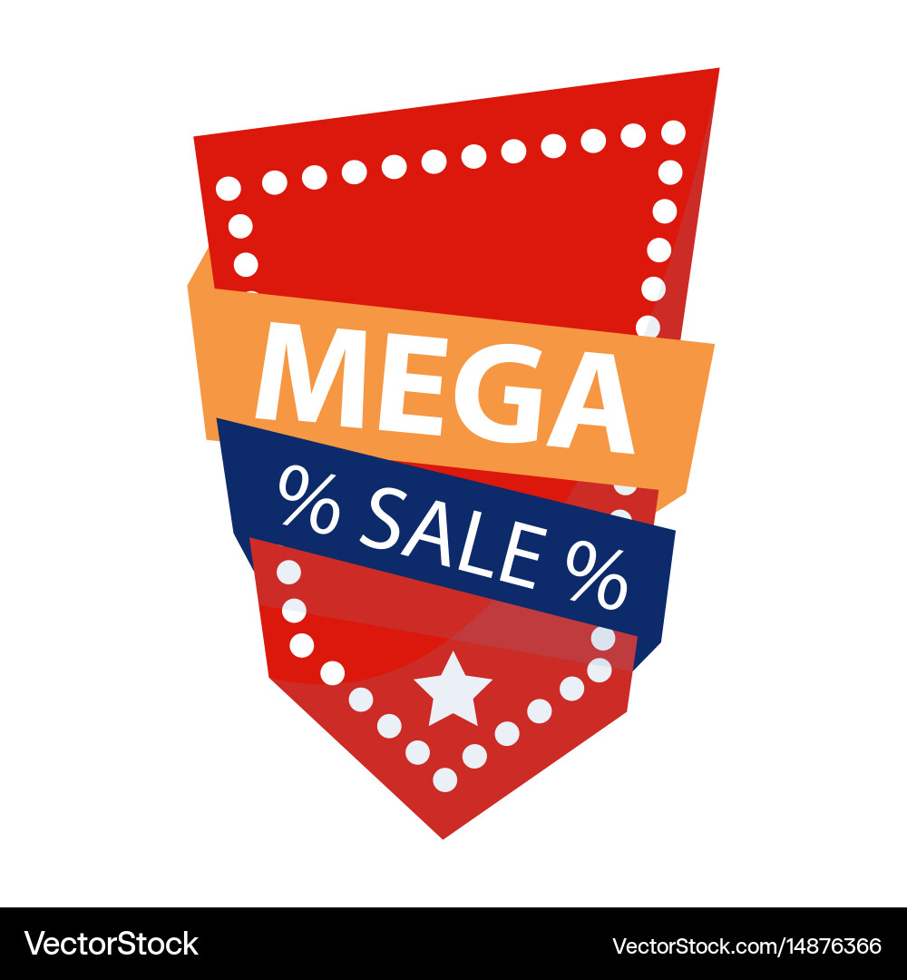 Mega sale logo Royalty Free Vector Image - VectorStock