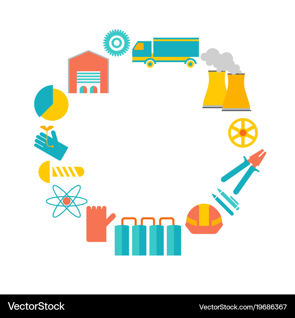 Decorative icons collection poster Royalty Free Vector Image