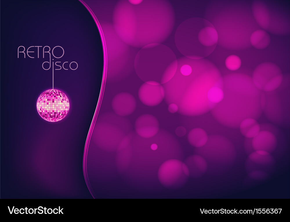 Disco background Royalty Free Vector Image - VectorStock