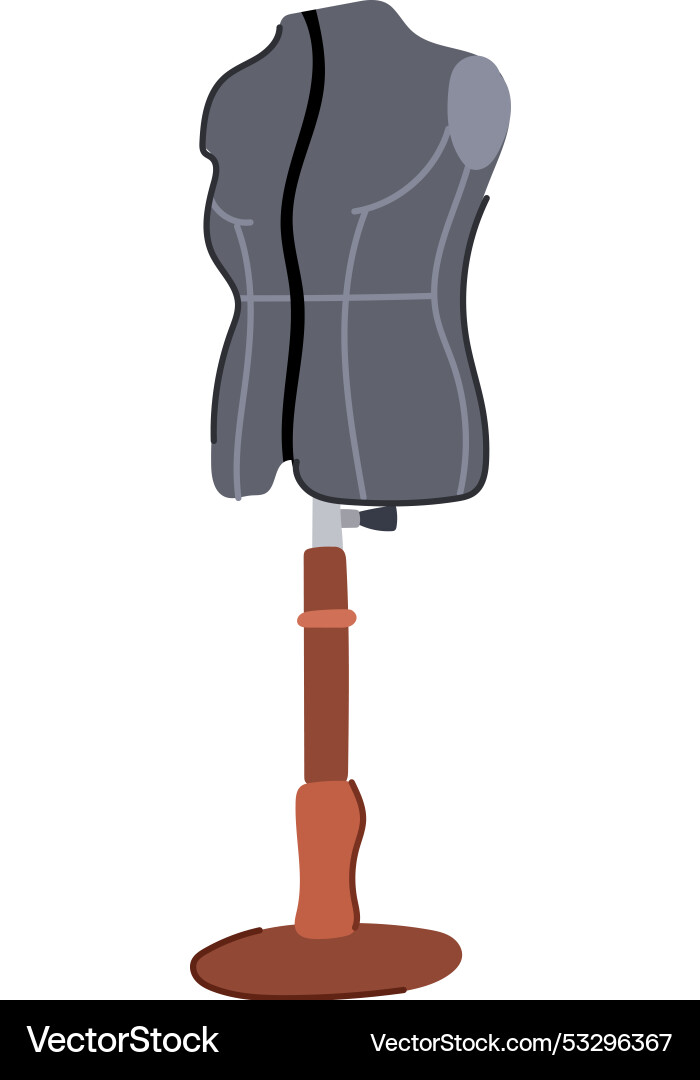 Dressform mannequin tailor cartoon Royalty Free Vector Image