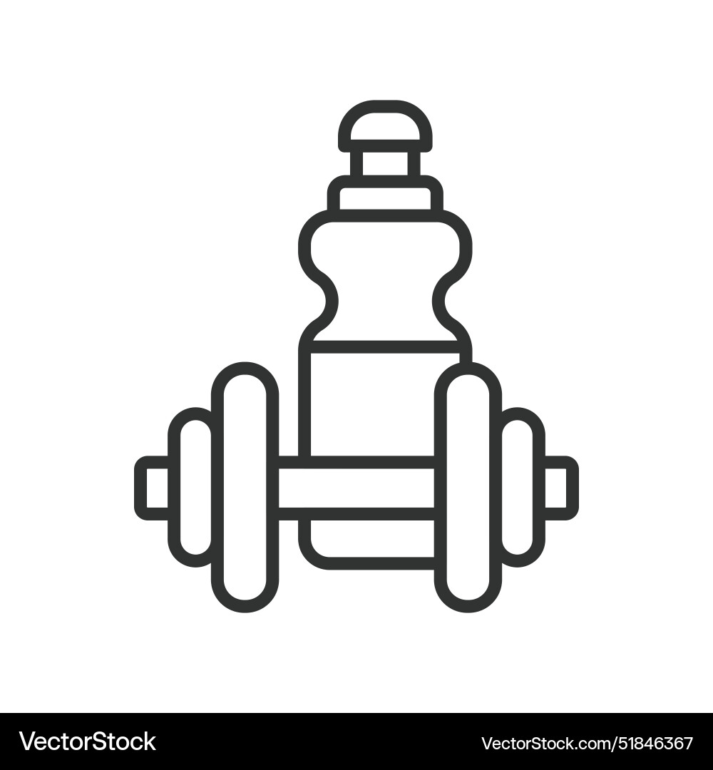 Fitness in line design exercise workout Royalty Free Vector