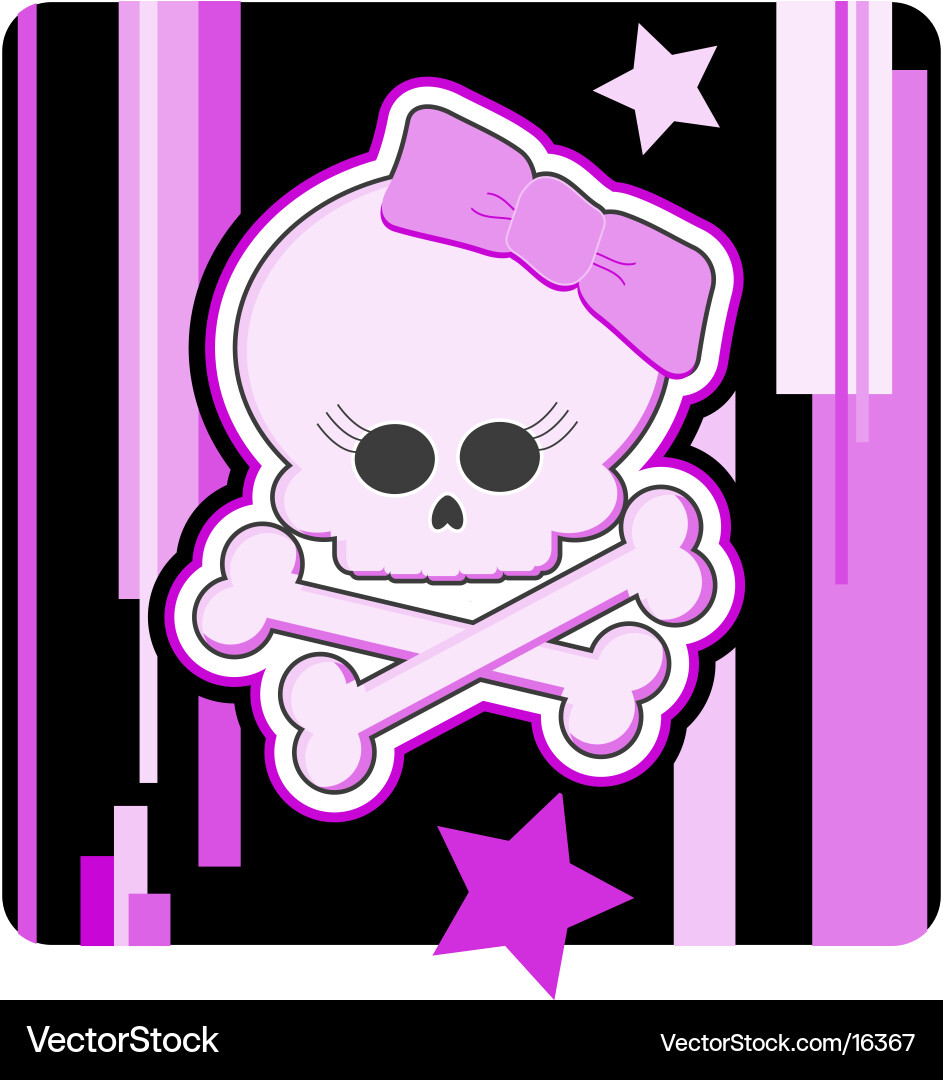 Girly Skull And Crossbones Background Pink Skull And Crossbones