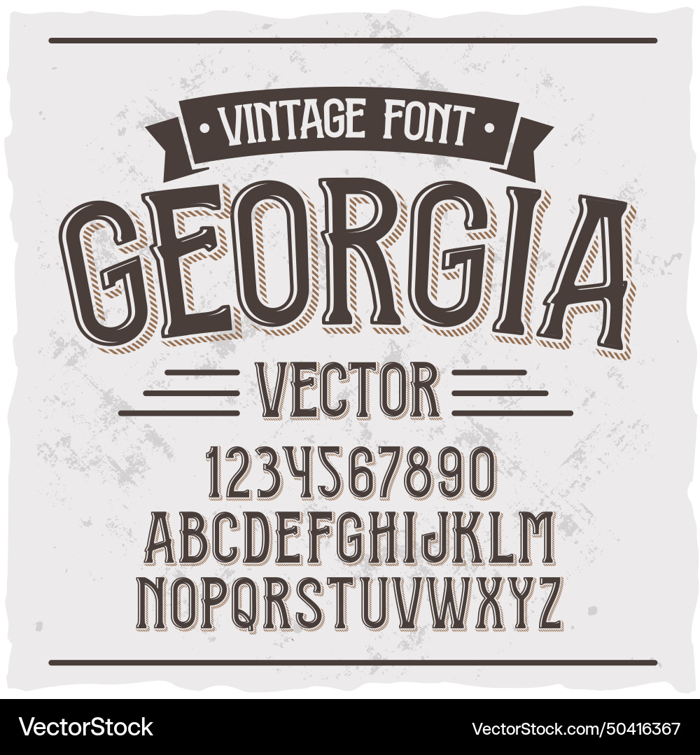 Good handcrafted font for any label design Vector Image