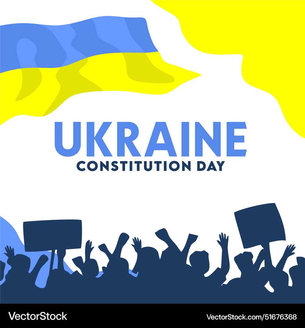 All ukrainians welcome ukrainian constitution Vector Image