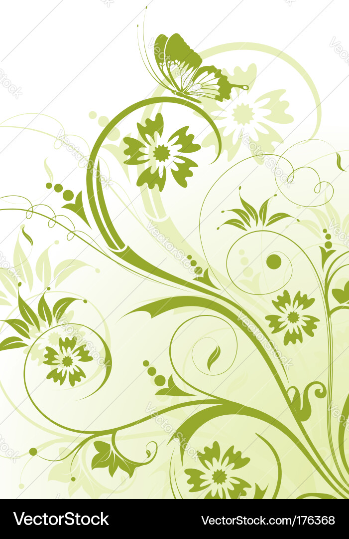Floral background Royalty Free Vector Image - VectorStock