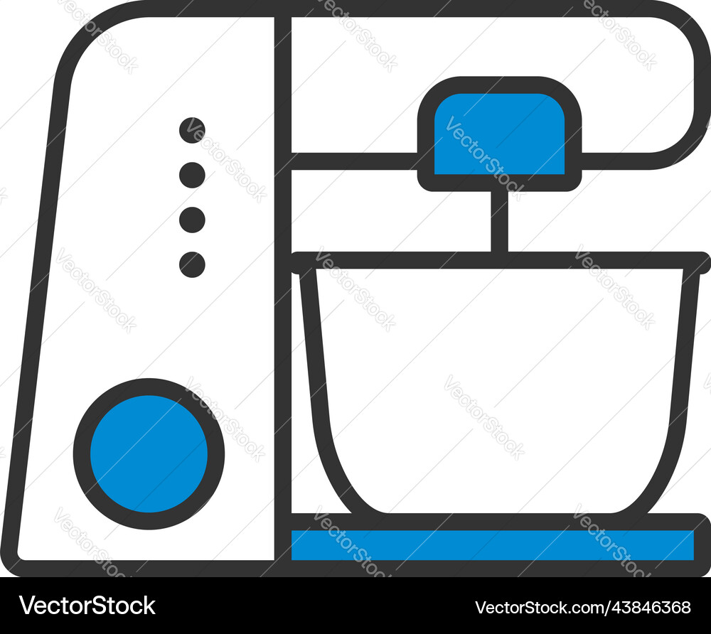 Kitchen food processor icon Royalty Free Vector Image