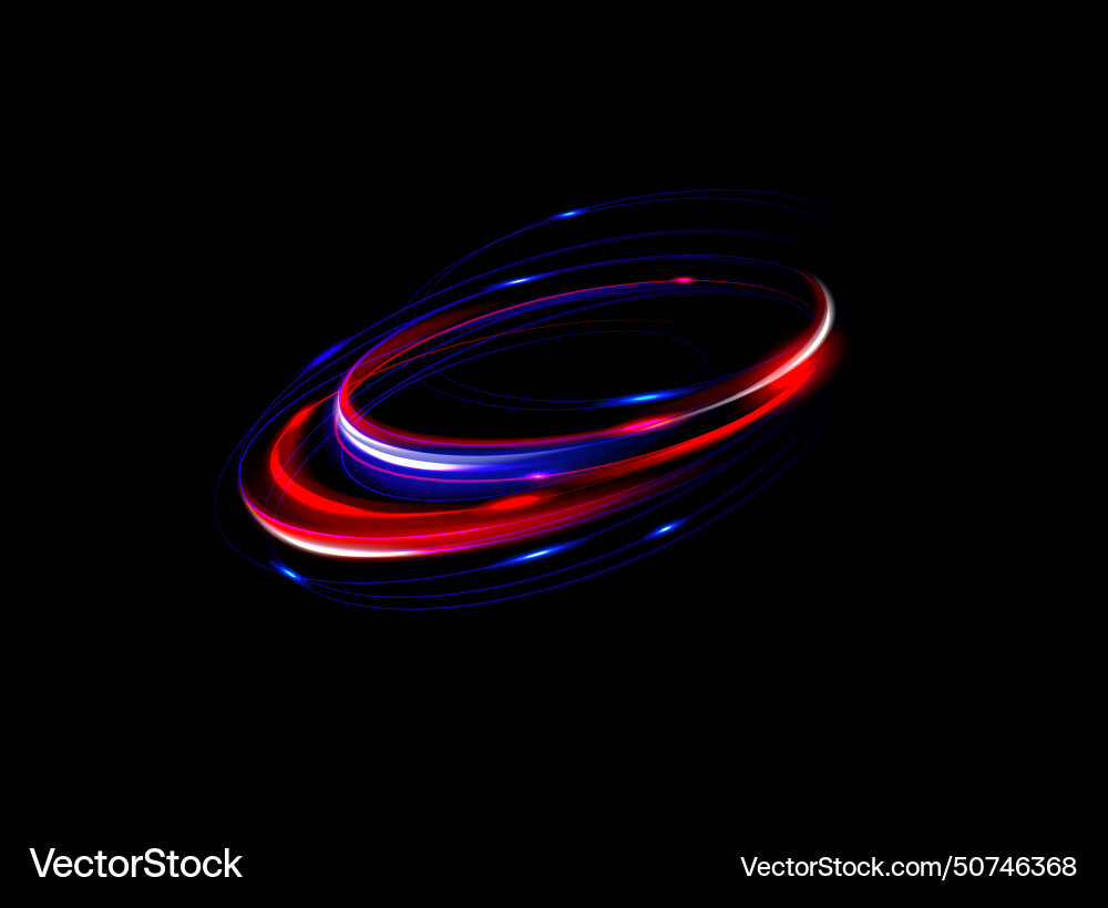 Neon rings set Royalty Free Vector Image - VectorStock