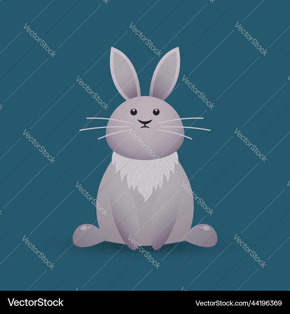 Cute little bunny Royalty Free Vector Image - VectorStock