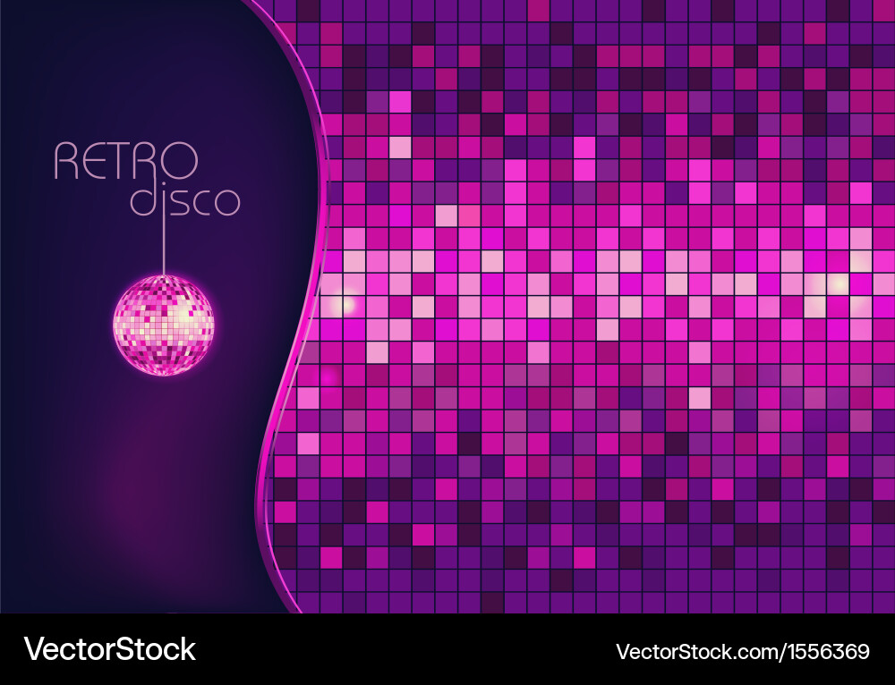 Disco background Royalty Free Vector Image - VectorStock