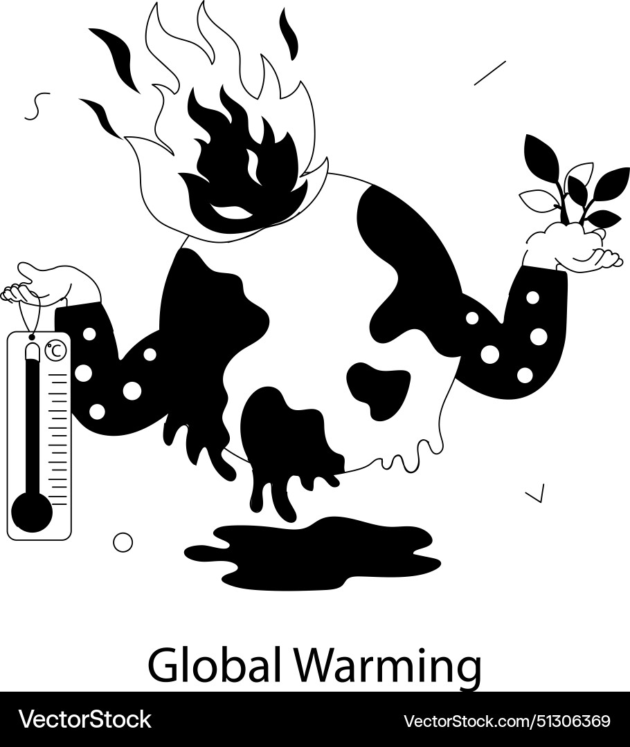 Global warming Royalty Free Vector Image - VectorStock