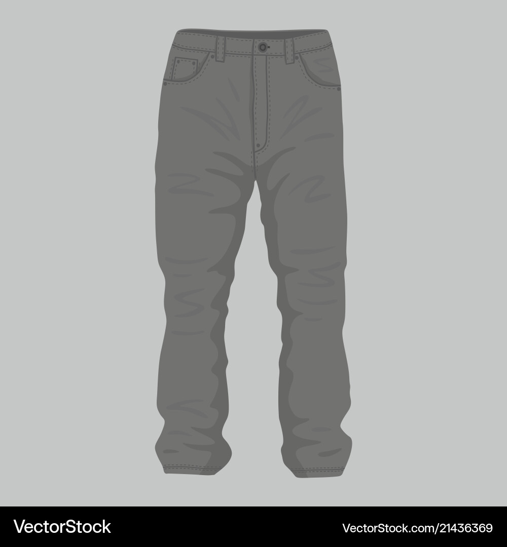 Mens black jeans Royalty Free Vector Image - VectorStock