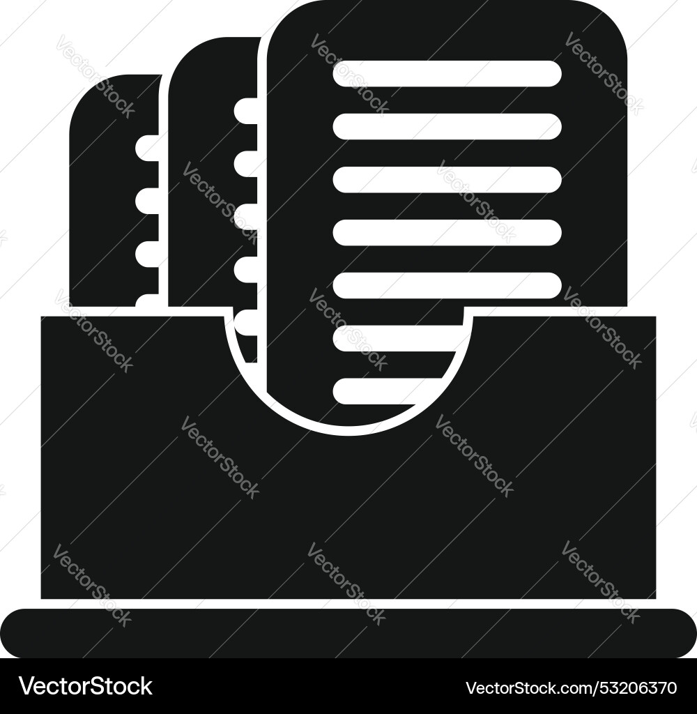 Archive box icon simple style Royalty Free Vector Image