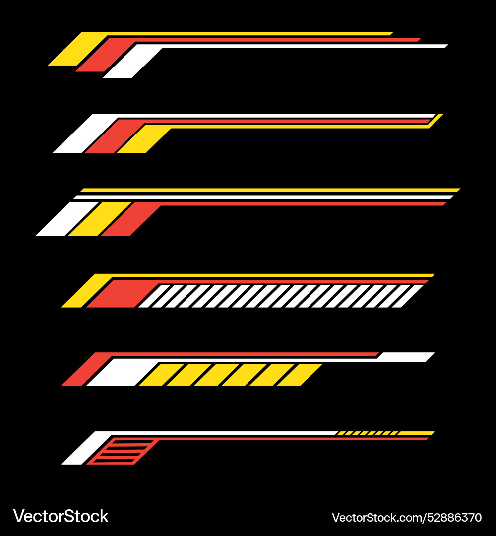 Racing Checkered Decals Royalty Free Vector Image