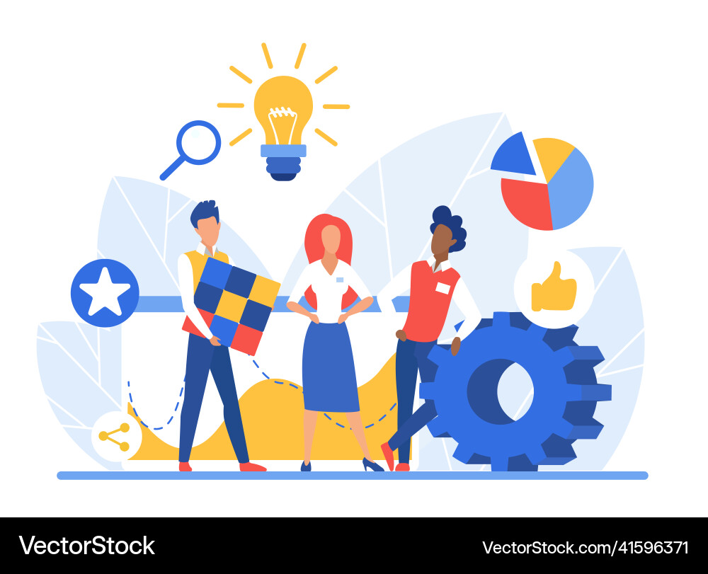 Data Analysis & Insights Royalty Free Vector Image
