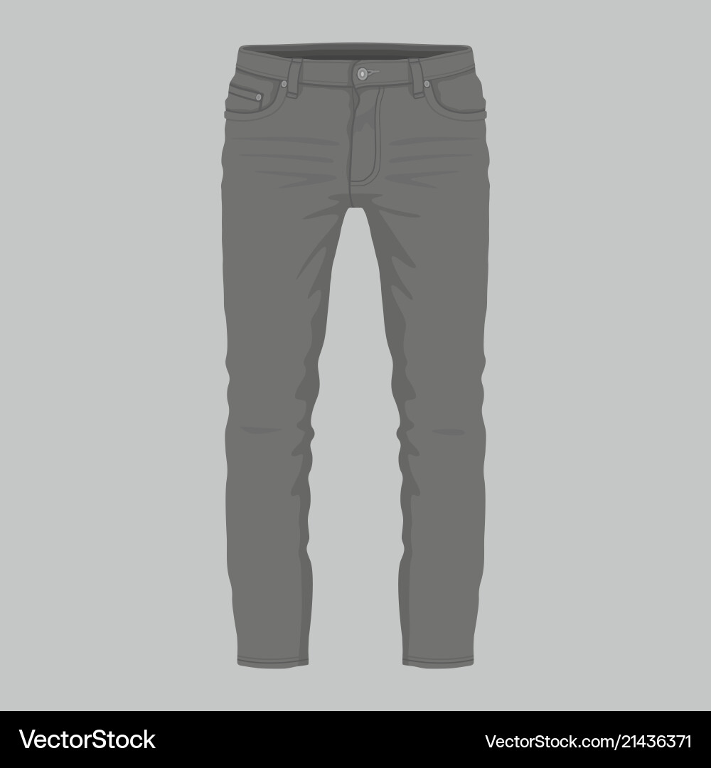 Mens black jeans Royalty Free Vector Image - VectorStock