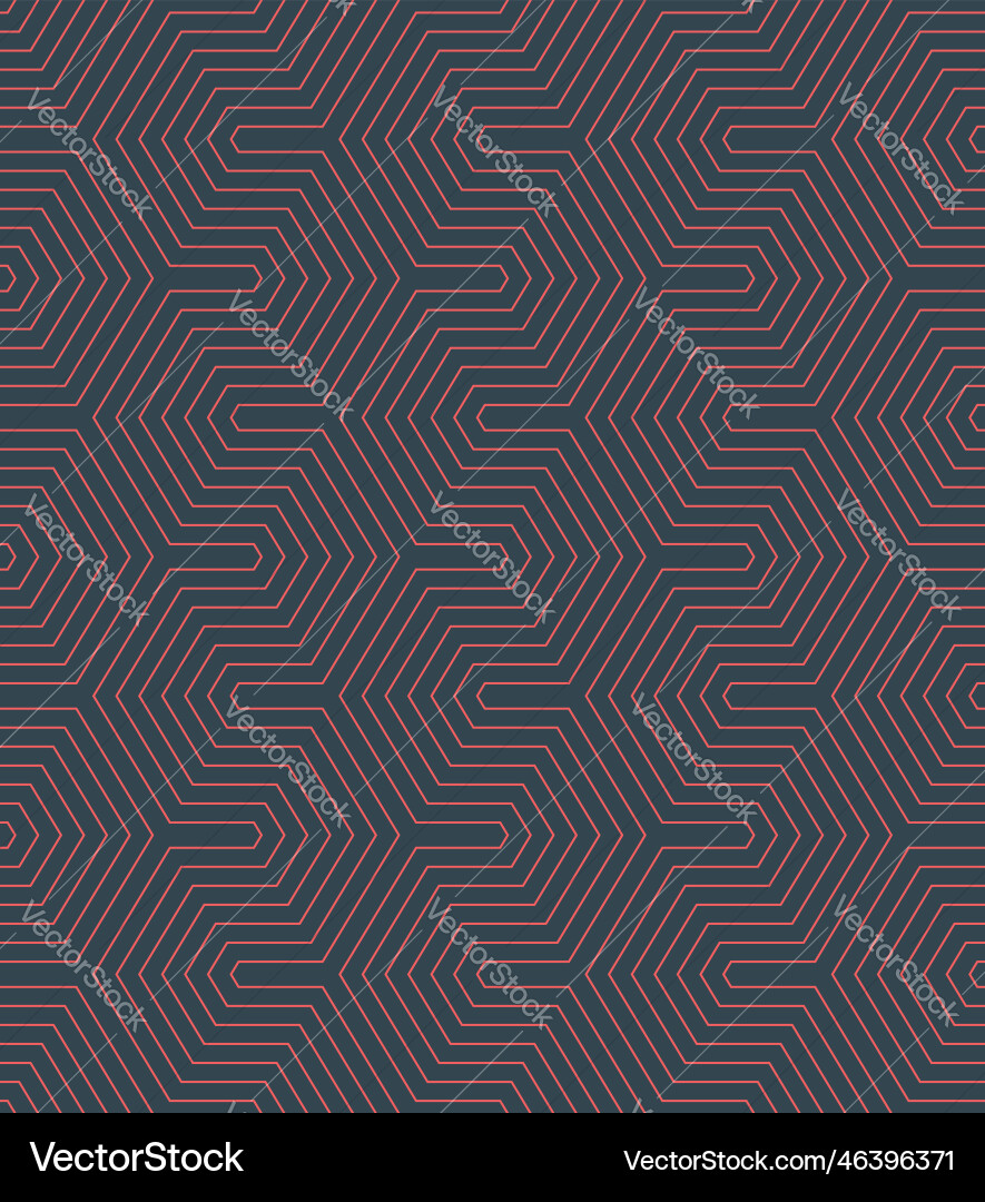 Modern futuristic outline decorative seamless Vector Image