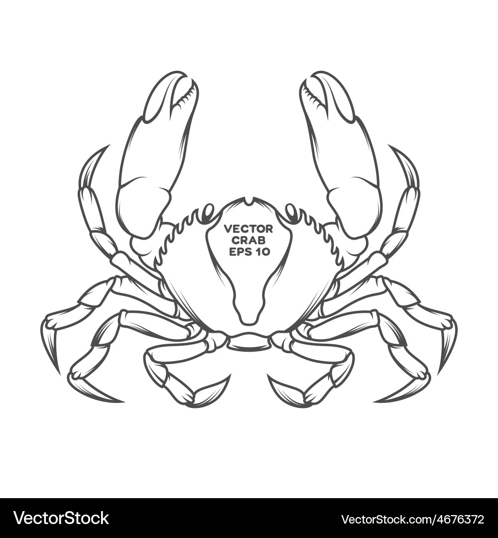 Crab Royalty Free Vector Image - VectorStock