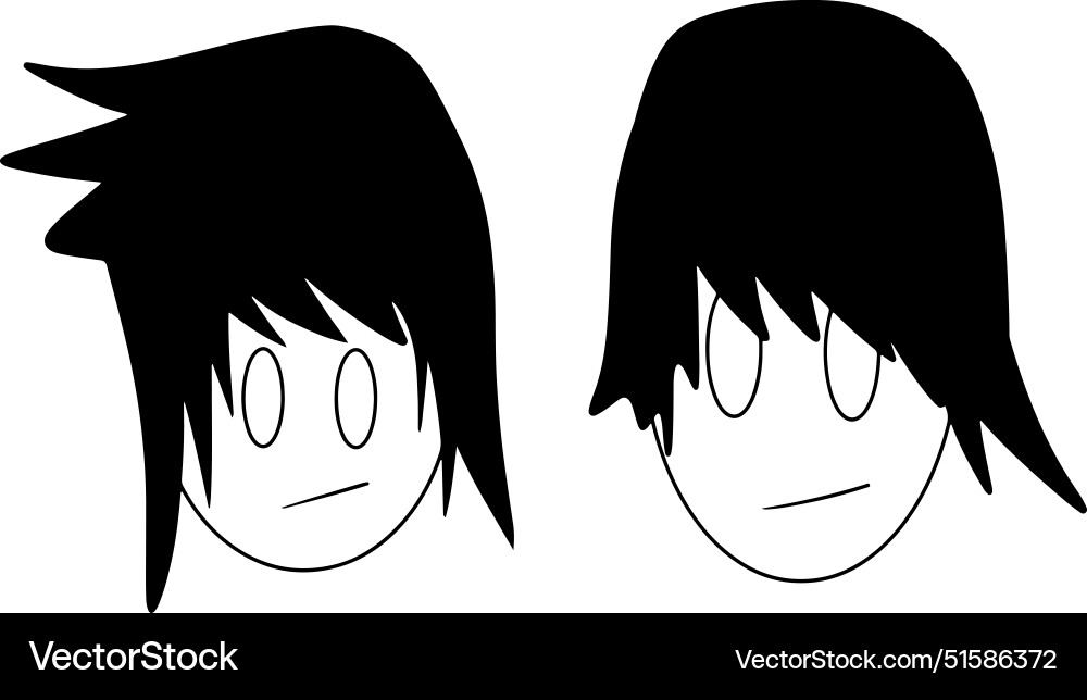 Emo kids Royalty Free Vector Image - VectorStock