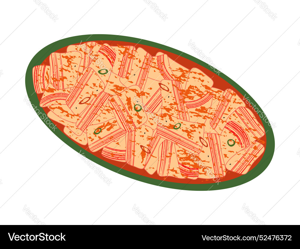 Korean kimchi traditional Royalty Free Vector Image