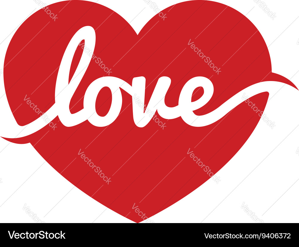 Love heart logo and icon Royalty Free Vector Image