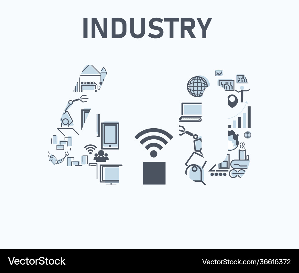 Technology industry 40 icon industrial steam Vector Image