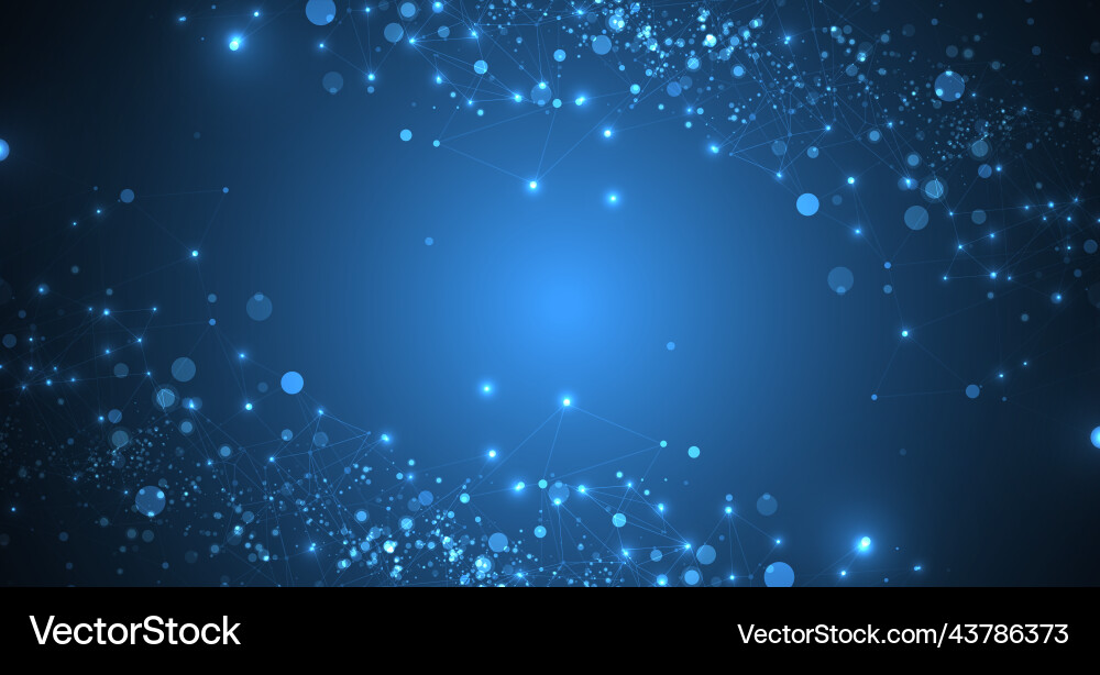 Abstract polygonal science background – Royalty-Free Vector | VectorStock