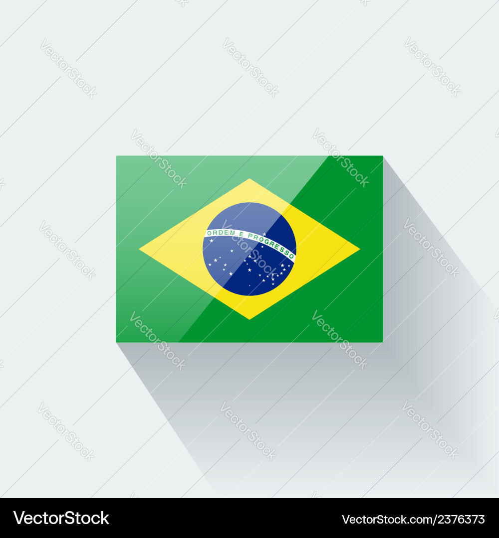 Flag of brazil Royalty Free Vector Image - VectorStock