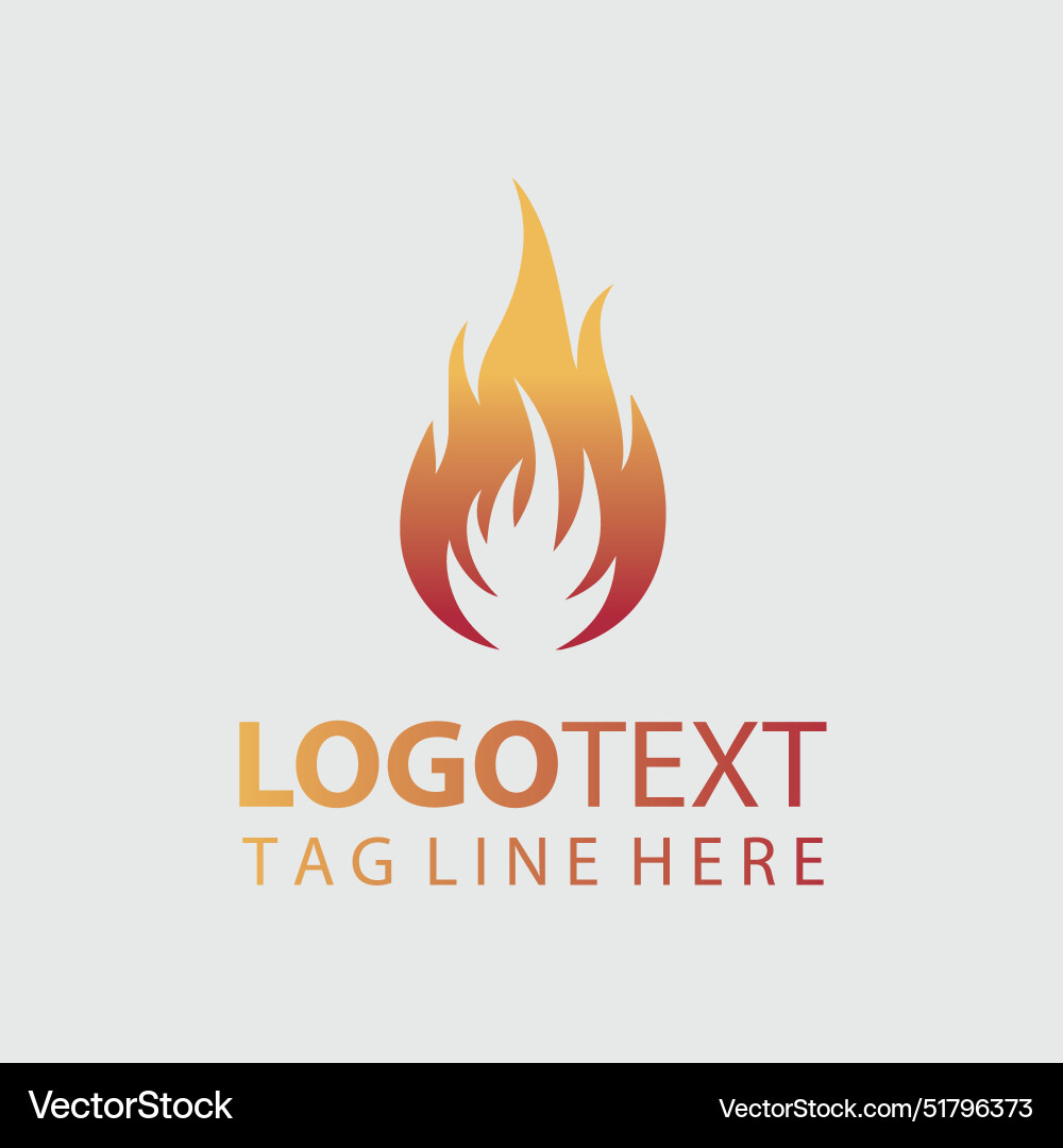 Flame logo Royalty Free Vector Image - VectorStock