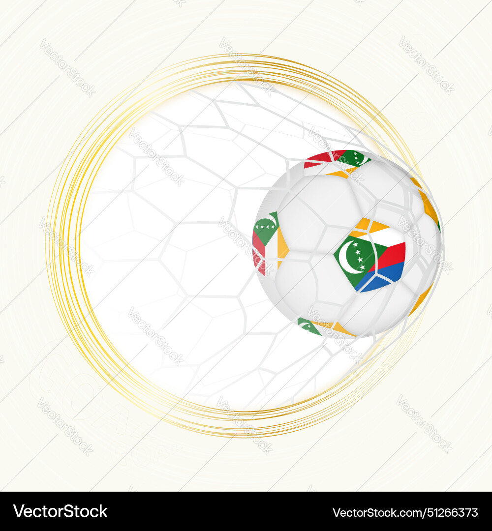 Football emblem with ball flag Royalty Free Vector Image