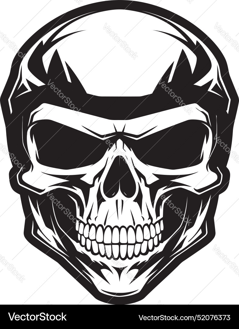 Guardianguard helmeted skull icon knightshield Vector Image