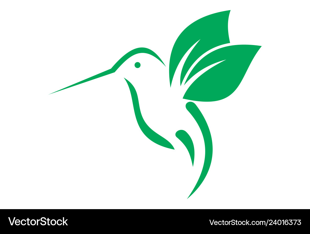 Hummingbirds logo icon concept Royalty Free Vector Image