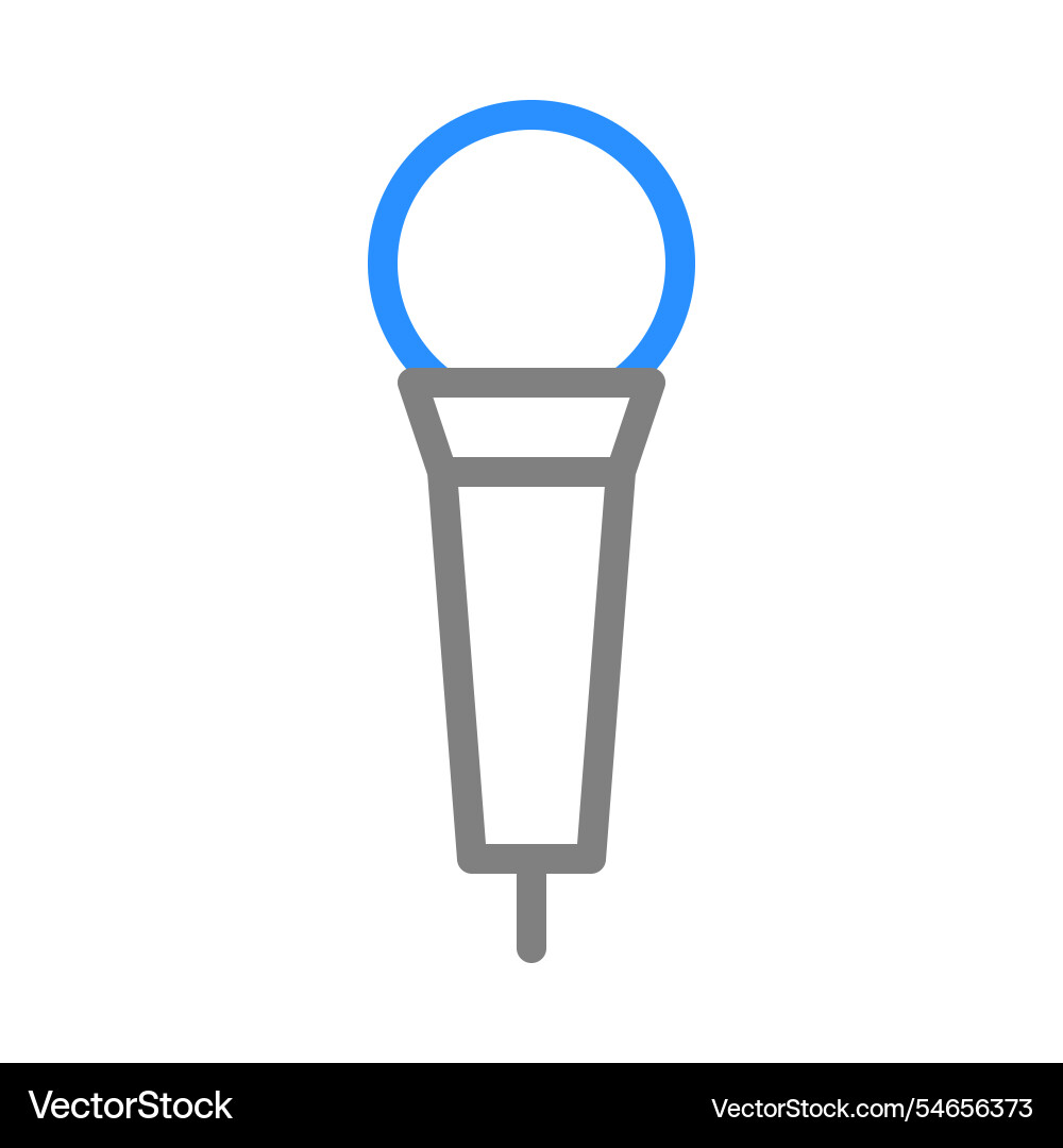 Microphone icon for audio and music concept Vector Image