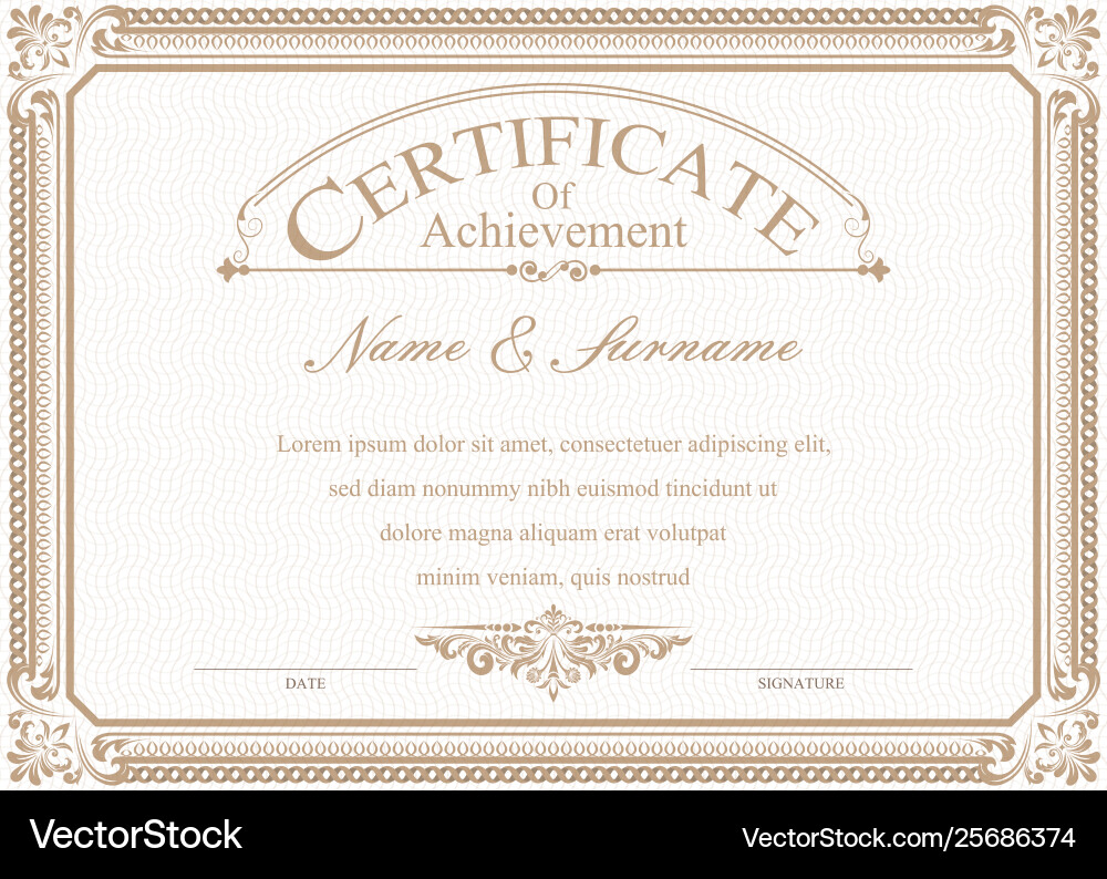 Diploma vintage Royalty Free Vector Image - VectorStock