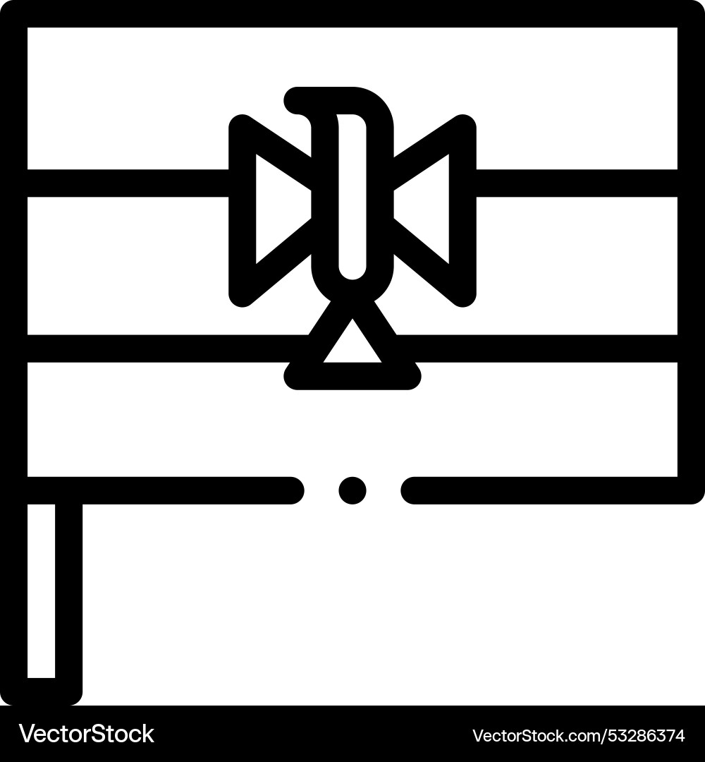 Egypt icon thin linear style design isolated Vector Image