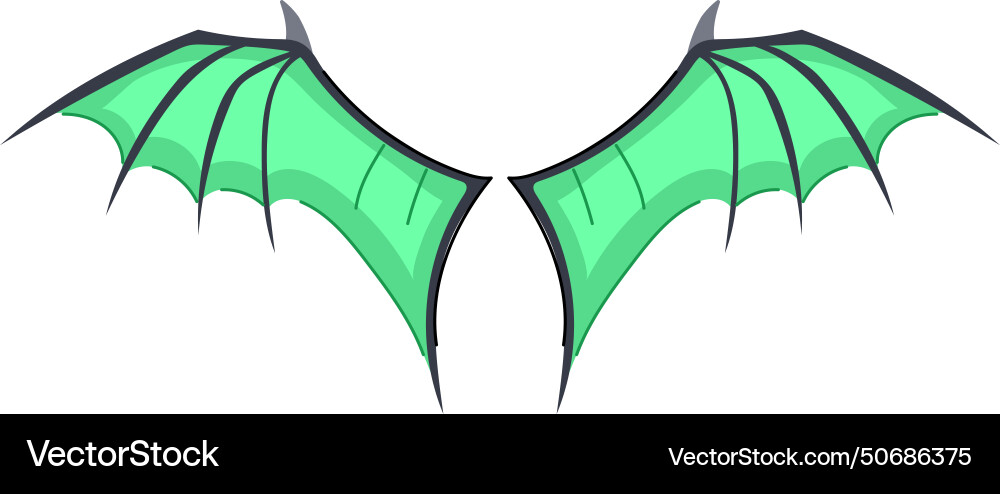 Angel wings dragon cartoon Royalty Free Vector Image