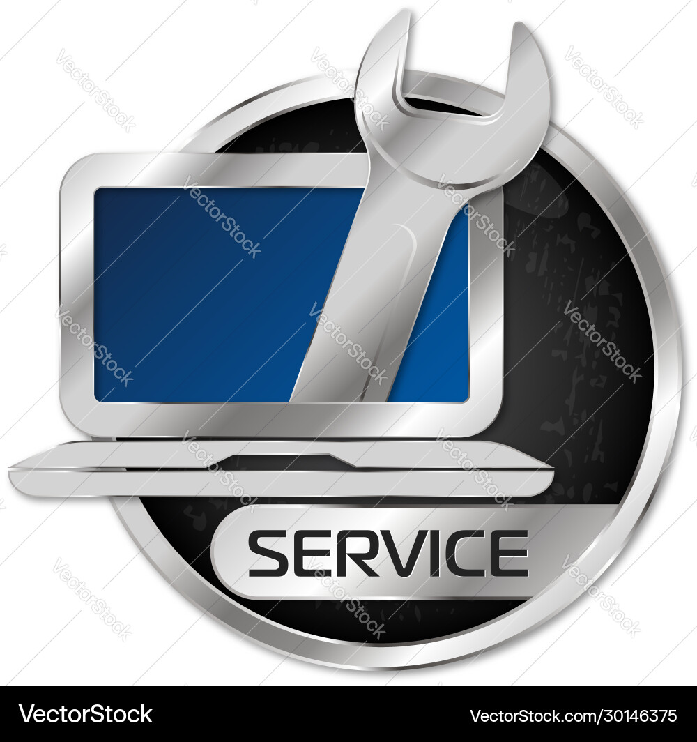 Computer Repair & Maintenance Royalty Free Vector Image