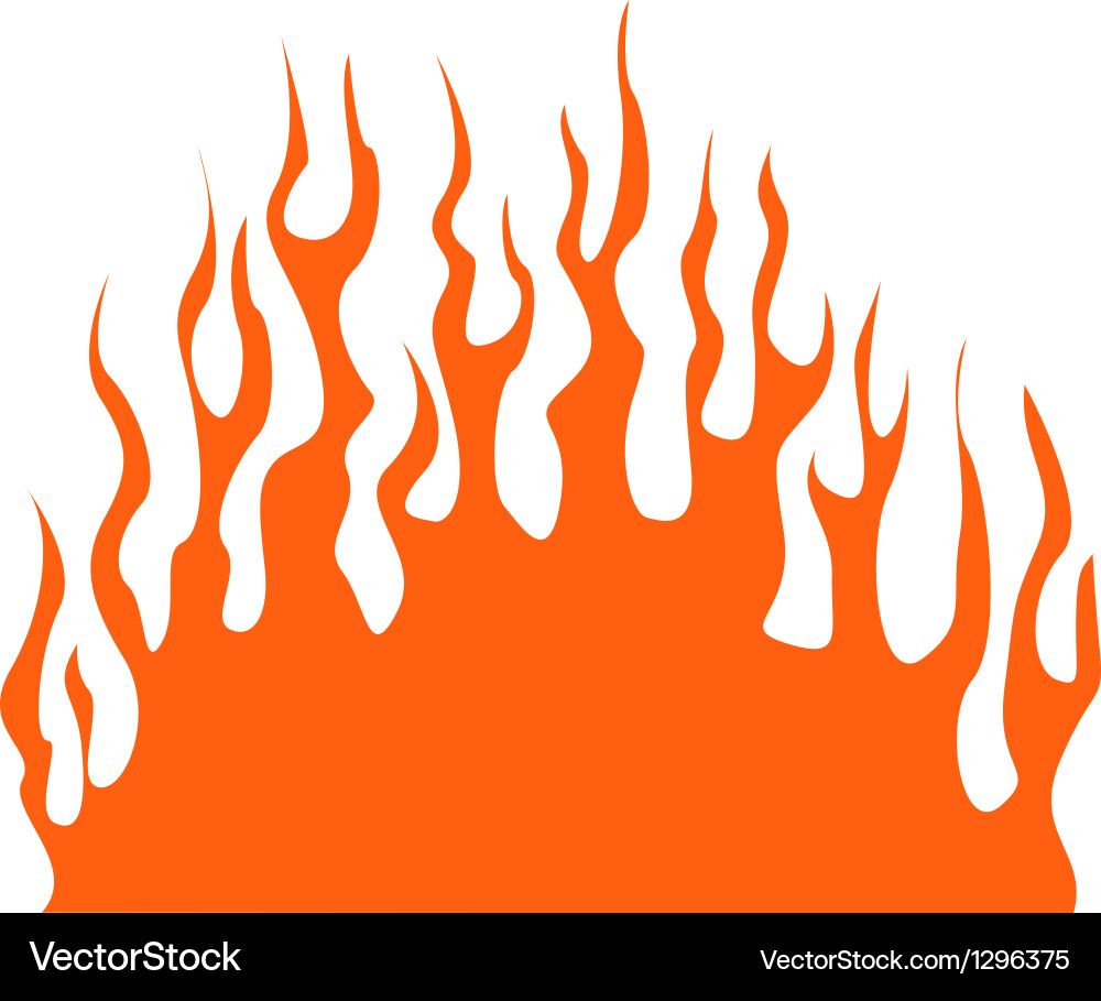 Intense Flames Royalty Free Vector Image - VectorStock