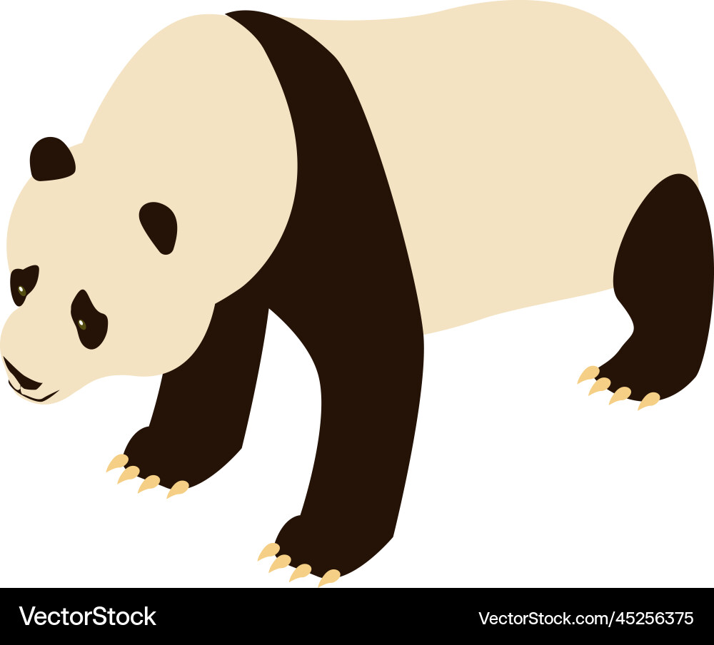 Isometric panda Royalty Free Vector Image - VectorStock