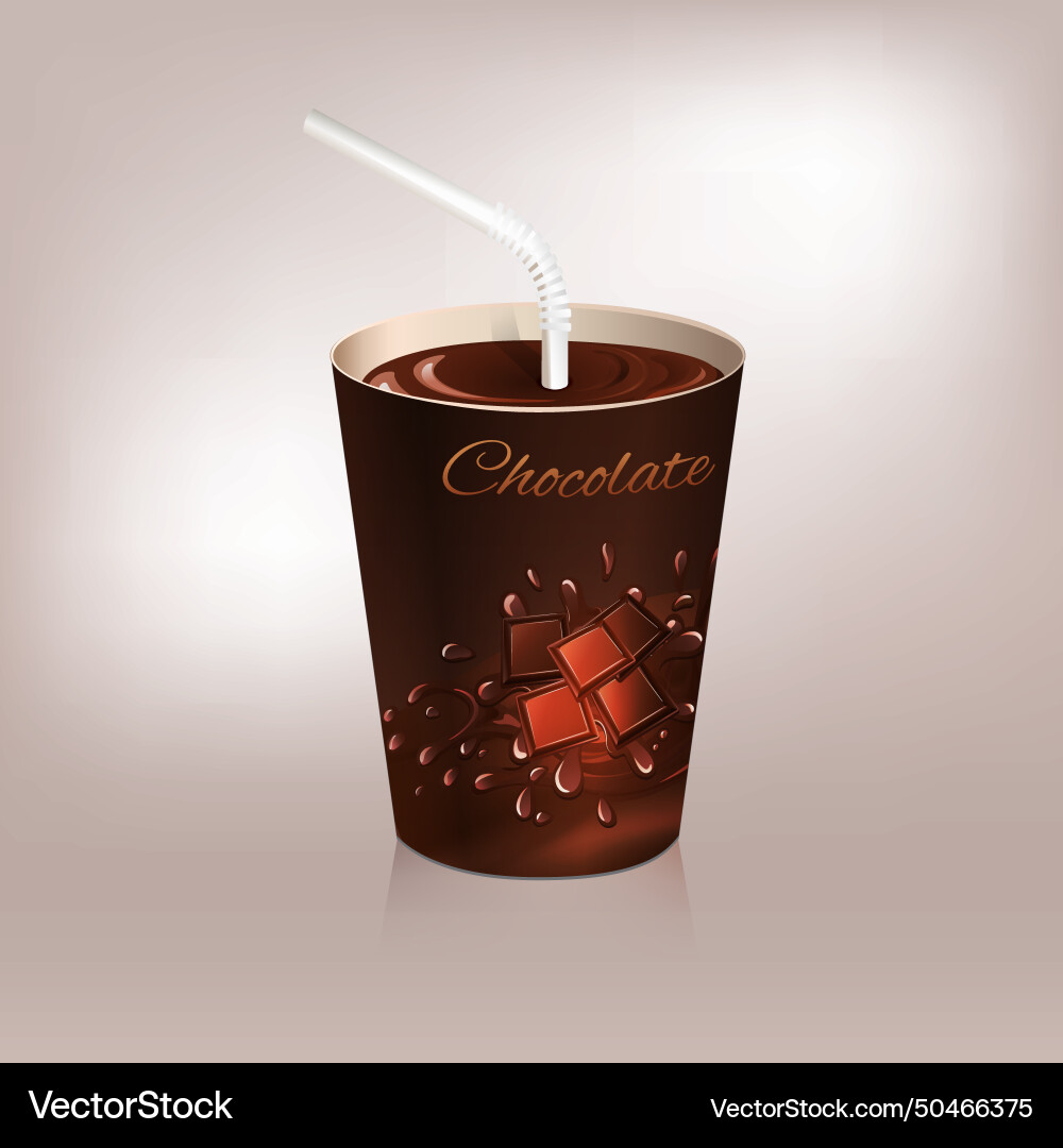 Paper cup packaging Royalty Free Vector Image - VectorStock