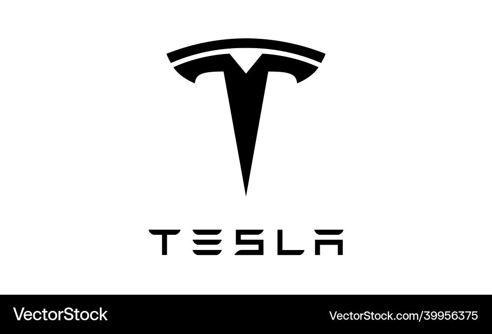 Tesla logo Royalty Free Vector Image - VectorStock