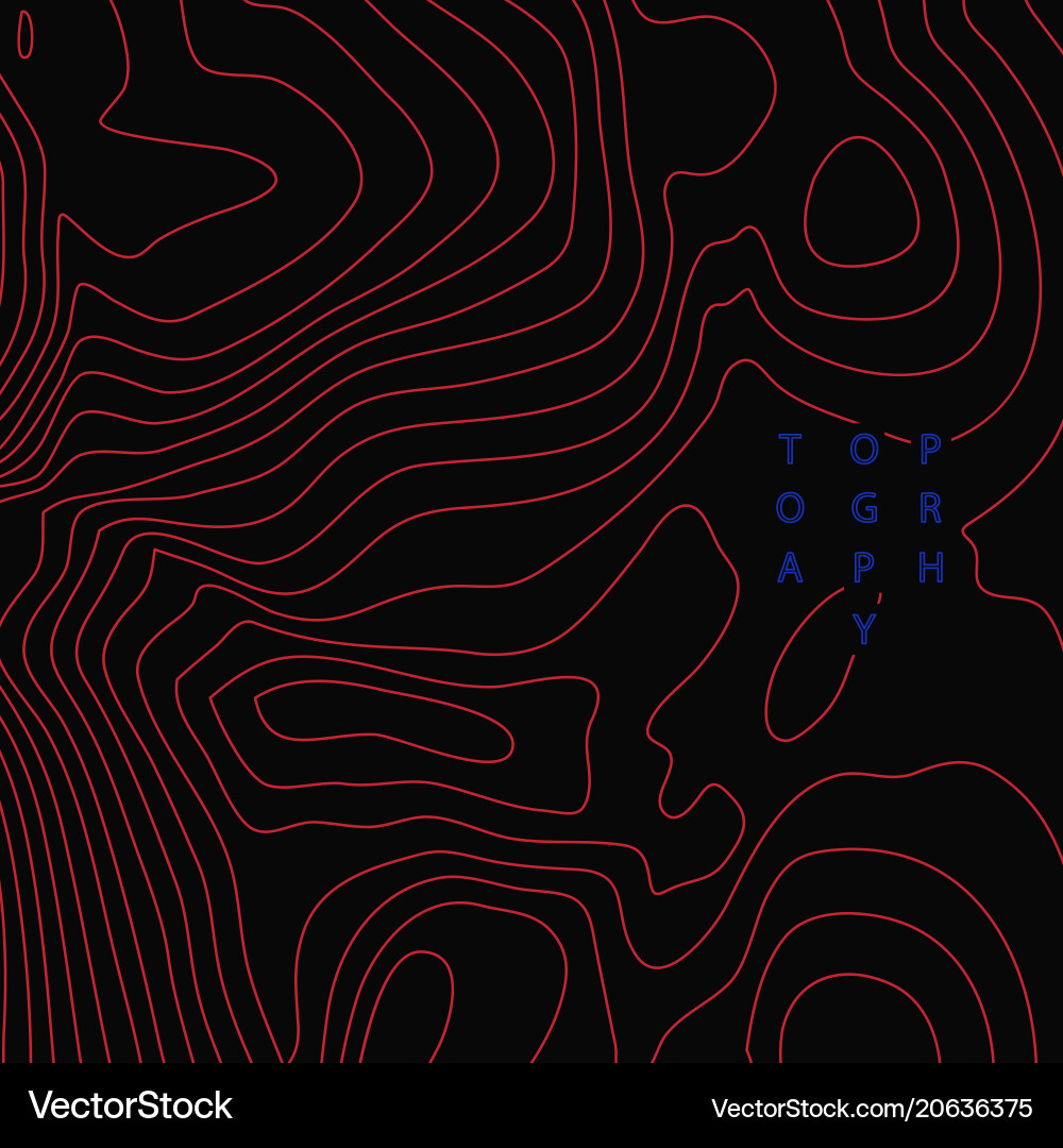 Topography map Royalty Free Vector Image - VectorStock