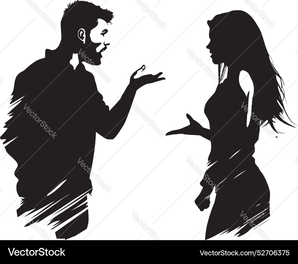 Wrathful waltz dynamic symbol for couples Vector Image