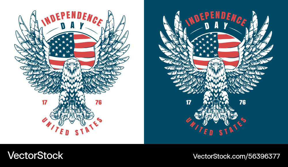 Patriotic designs for independence day Royalty Free Vector