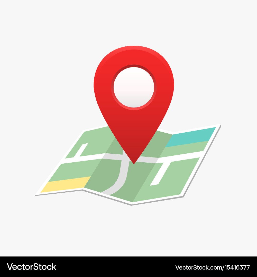 Pin location map marker direction Royalty Free Vector Image