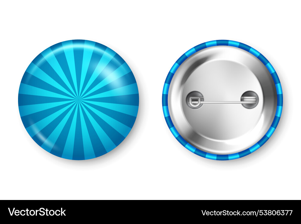 Realistic colorful funky badges sunburst effect Vector Image