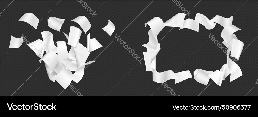 Realistic fly paper sheets 3d Royalty Free Vector Image